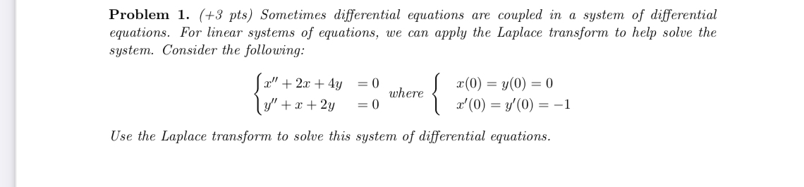 Solved Problem 1. (+3 ﻿pts) ﻿Sometimes differential | Chegg.com