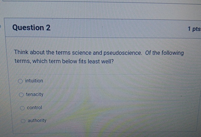 Solved Question 21 ﻿ptsThink about the terms science and | Chegg.com