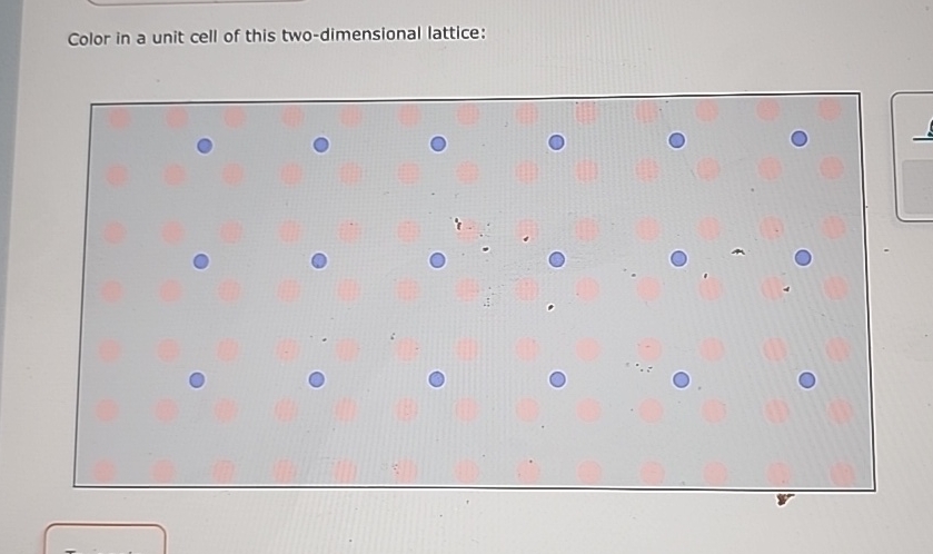 Solved Color in a unit cell of this two-dimensional lattice: | Chegg.com