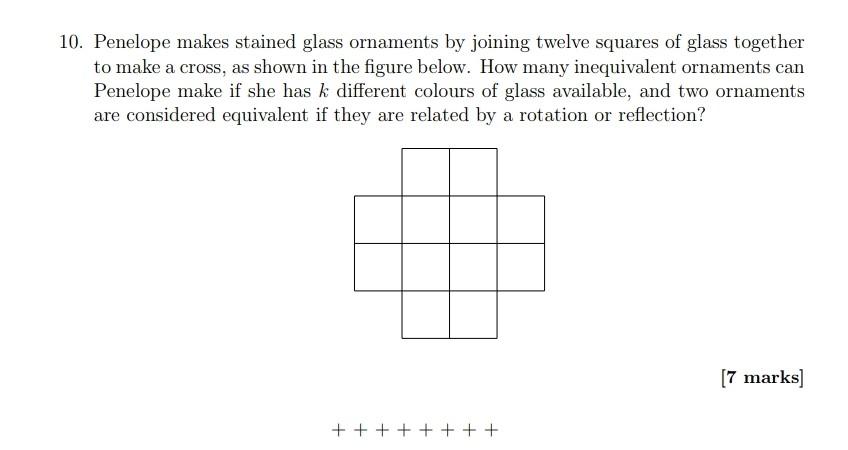 Solved 0. Penelope makes stained glass ornaments by joining | Chegg.com