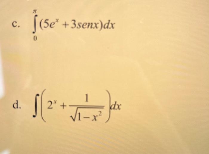Solved Int 0 Pi Left5 E X 3 