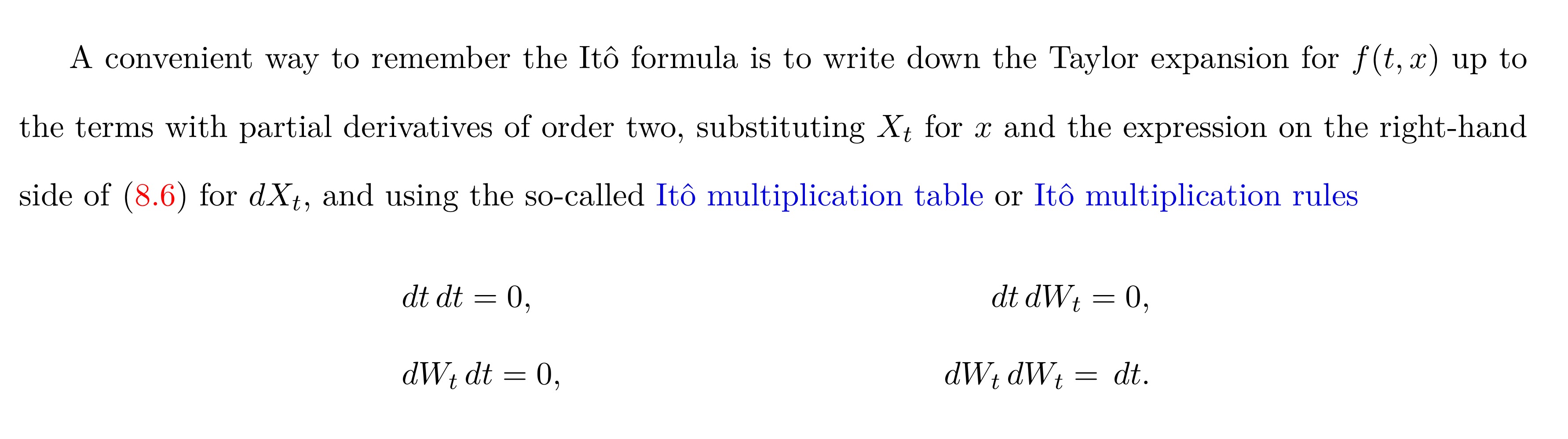 Solved proof A convenient way to remember the Itô ﻿formula | Chegg.com