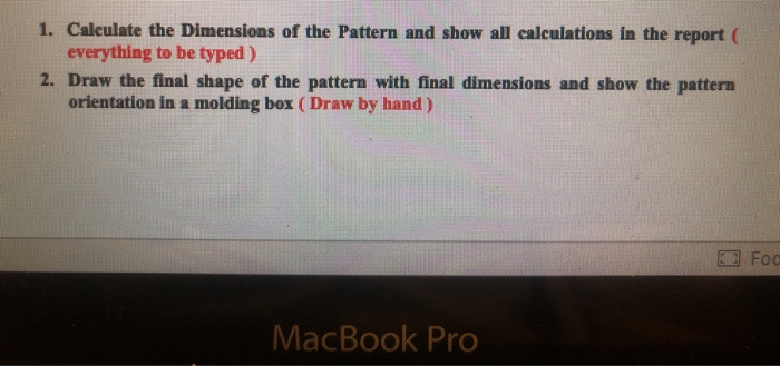 Solved All dimensions in mm PATTERN DESIGN A pattern needed | Chegg.com