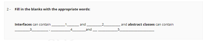 Solved 2- ﻿Fill in the blanks with the appropriate words: | Chegg.com