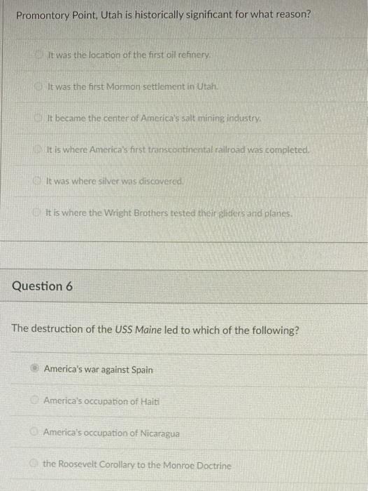 Solved Promontory Point, Utah is historically significant | Chegg.com