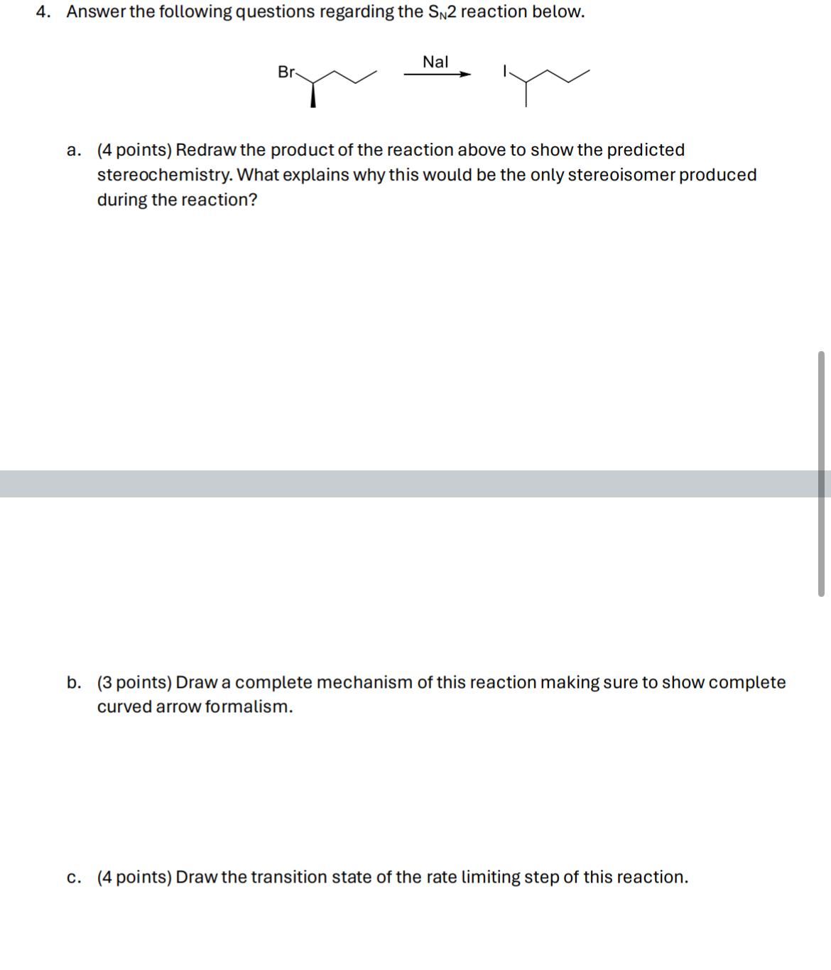 Solved Answer the following questions regarding the SN2 | Chegg.com