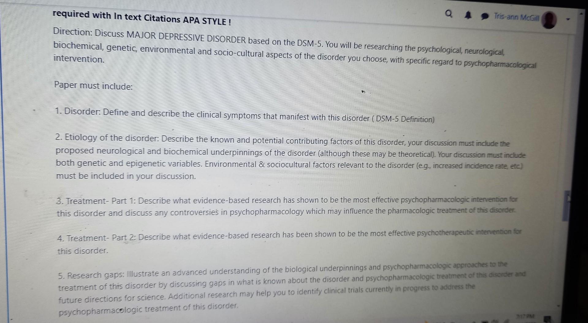 Solved required with In text Citations APA STYLE ! | Chegg.com