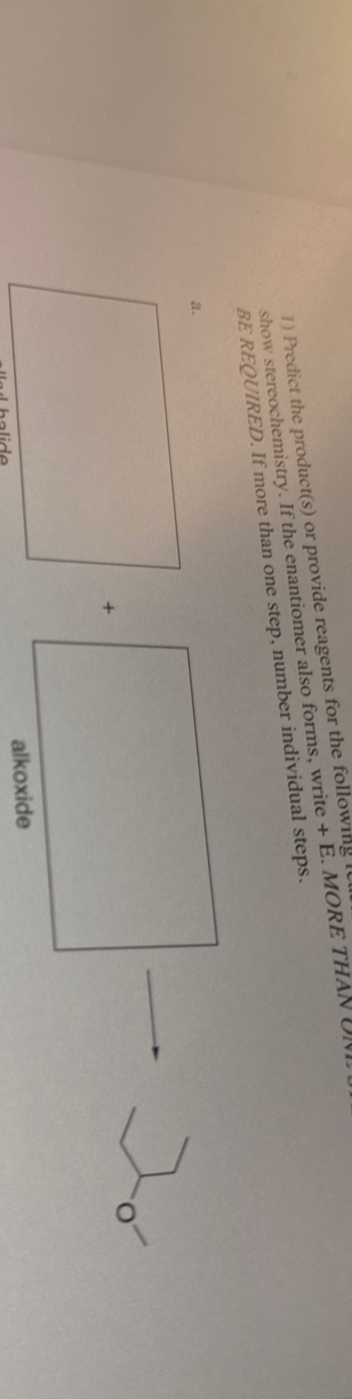 Solved Predict the product(s) ﻿or provide reagents for the | Chegg.com