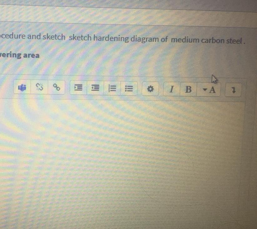 Solved write down hardeningprocess procedure and sketch | Chegg.com