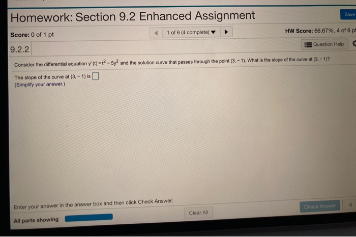 Solved Save Homework Section 9 2 Enhanced Assignment 1 Of 6