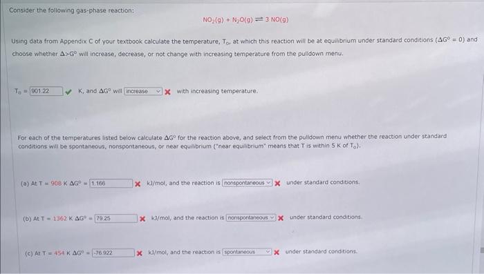 Solved Consider the following gas-phase reaction: NO2( | Chegg.com