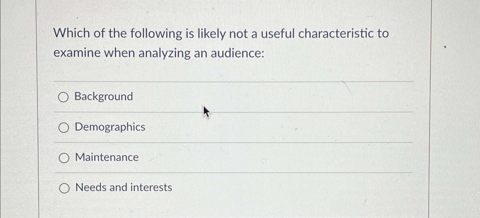 Solved Which of the following is likely not a useful | Chegg.com