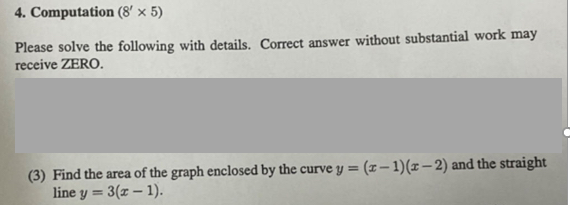 Solved Computation (8'×5)Please solve the following with | Chegg.com