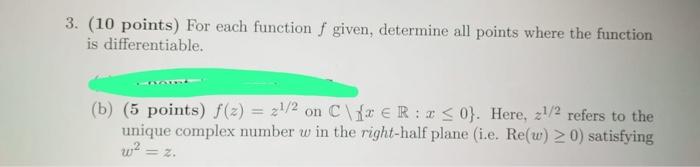 Solved 3. (10 points) For each function f given, determine | Chegg.com Solved 3. (10 points) For each function f given, determine | Chegg.com