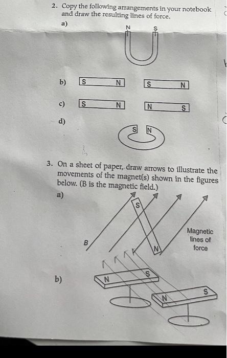 Solved 2. Copy the following arrangements in your notebook | Chegg.com