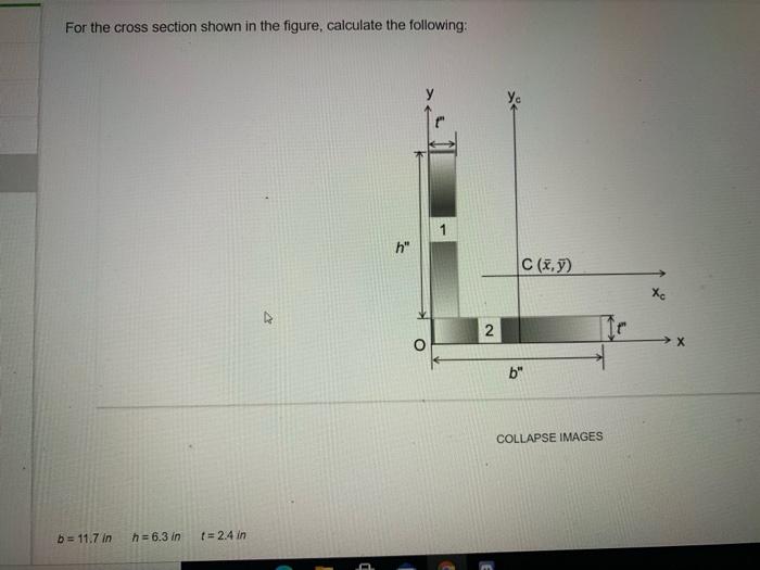 Solved For the cross section shown in the figure, calculate | Chegg.com
