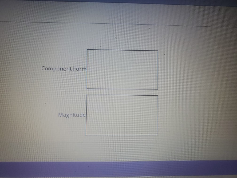 Solved Find the magnitude and component form for the given | Chegg.com
