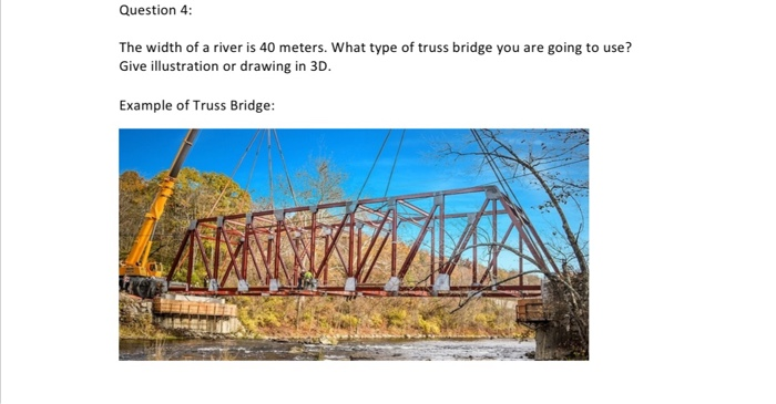 Solved Question 4: The width of a river is 40 meters. What | Chegg.com