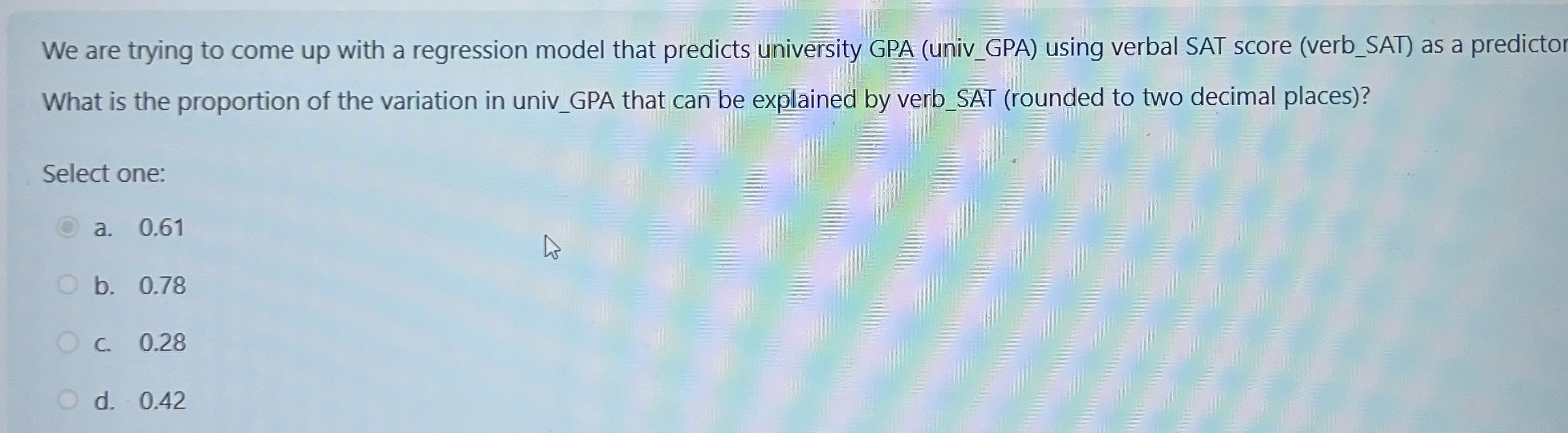 We are trying to come up with a regression model that | Chegg.com