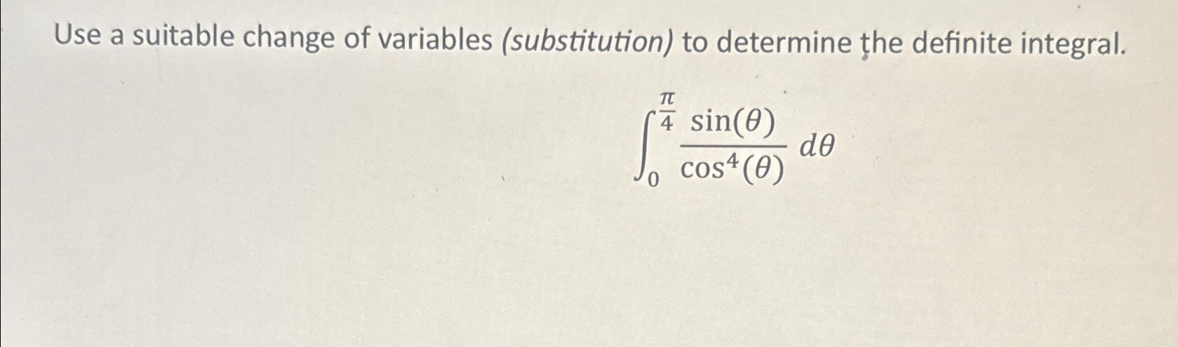 Solved Use a suitable change of variables (substitution) ﻿to | Chegg.com