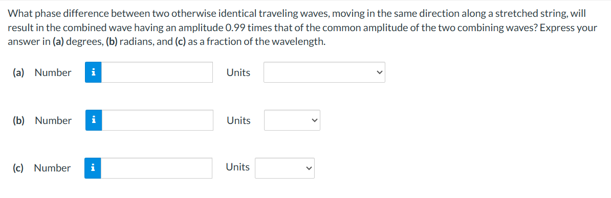 Solved What phase difference between two otherwise identical | Chegg.com