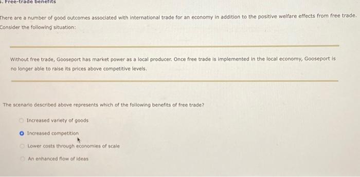 Solved here are a number of good outcomes associated with | Chegg.com