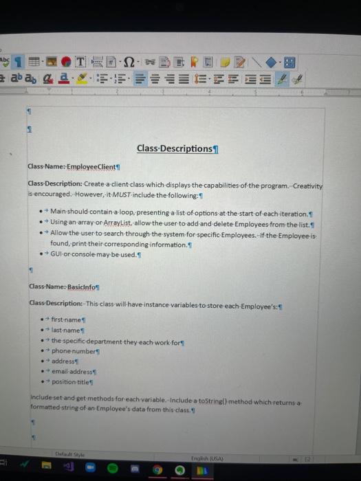 1 11 Programming.Il.Final-Project-Alternate Option | Chegg.com