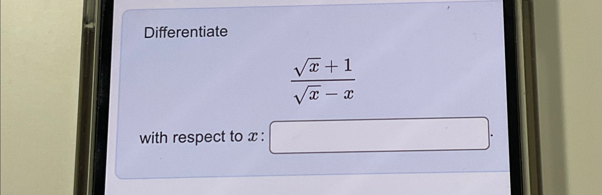 Solved Differentiatex2+1x2-xwith respect to x ﻿: | Chegg.com