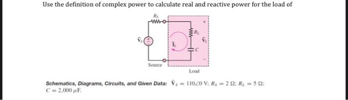 Solved Use the definition of complex power to calculate real | Chegg.com