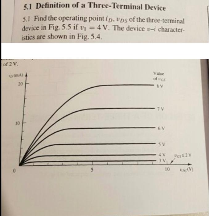Solved 5.1 Definition of a Three-Terminal Device 5.1 Find | Chegg.com
