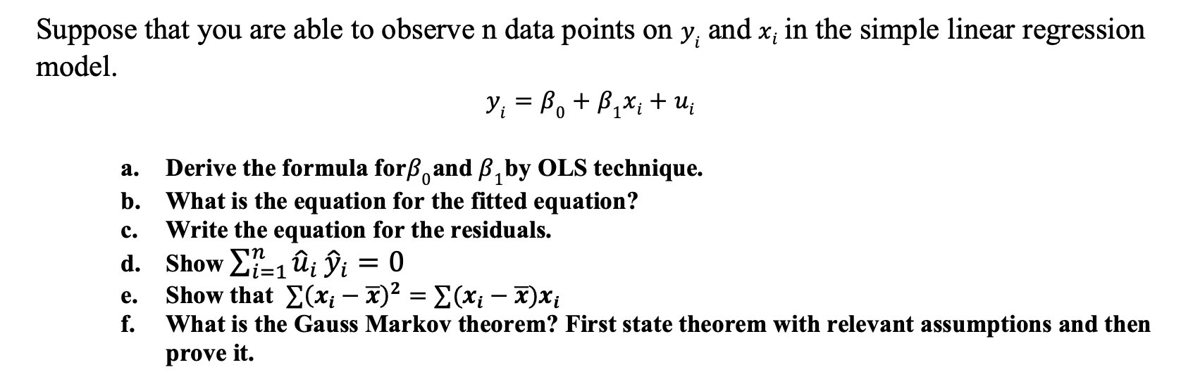 Solved Suppose that you are able to observe n ﻿data points | Chegg.com