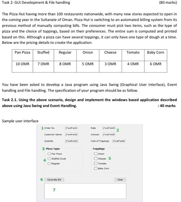 Solved The netbeans program must be used to create a | Chegg.com