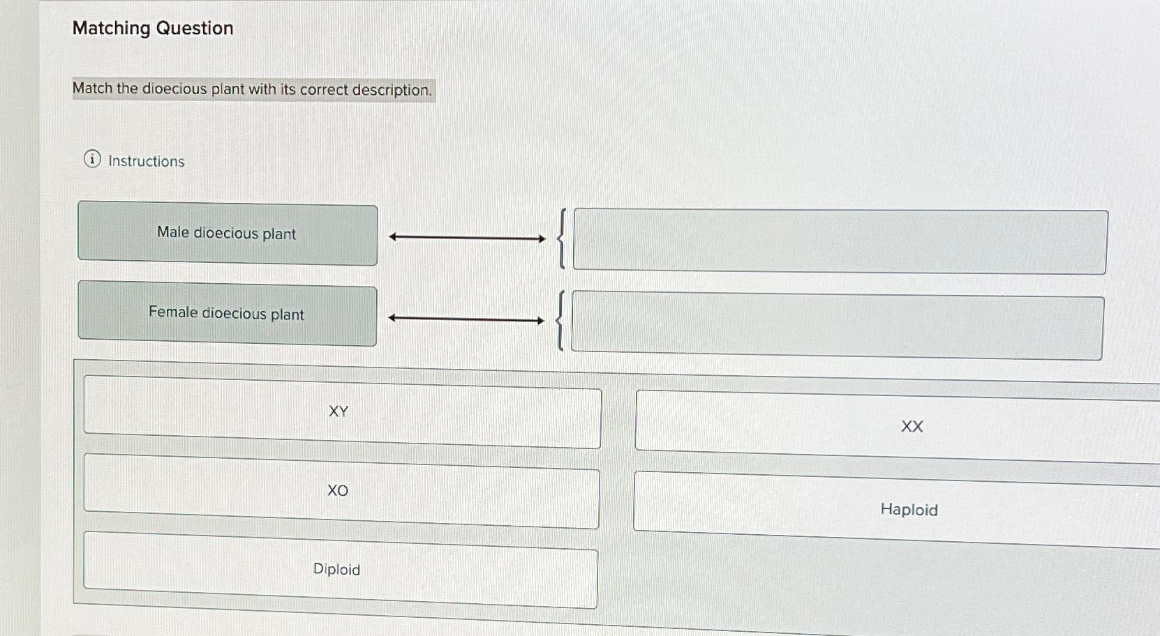 Solved Matching QuestionMatch the dioecious plant with its | Chegg.com