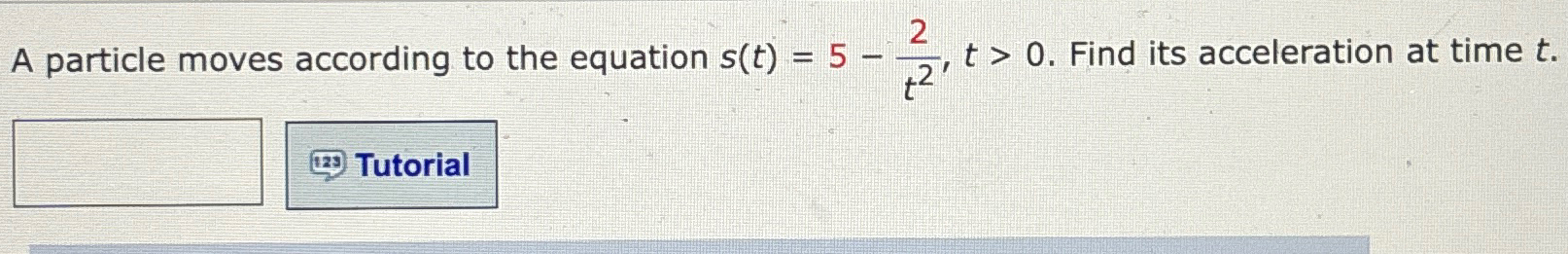 Solved A particle moves according to the equation | Chegg.com