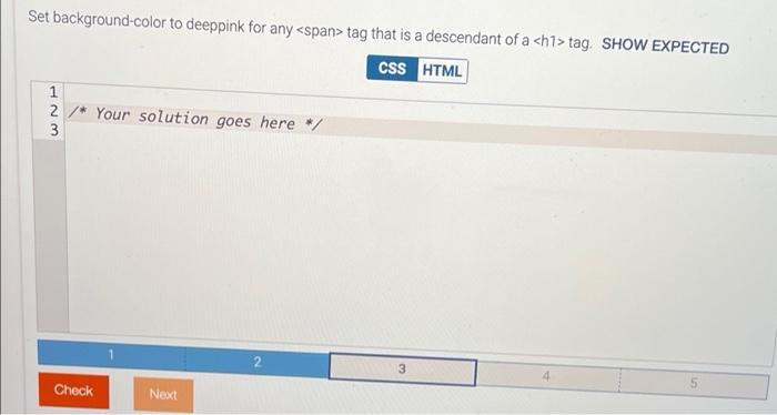 Solved Set Background color To Deeppink For Any Tag Chegg