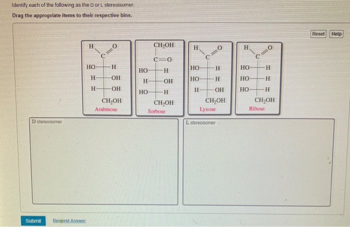 Solved Identify each of the following as the D or L | Chegg.com