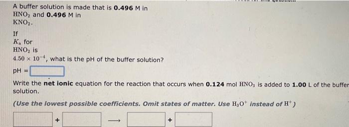 Solved A 1 liter solution contains 0.392 M hydrocyanic acid | Chegg.com
