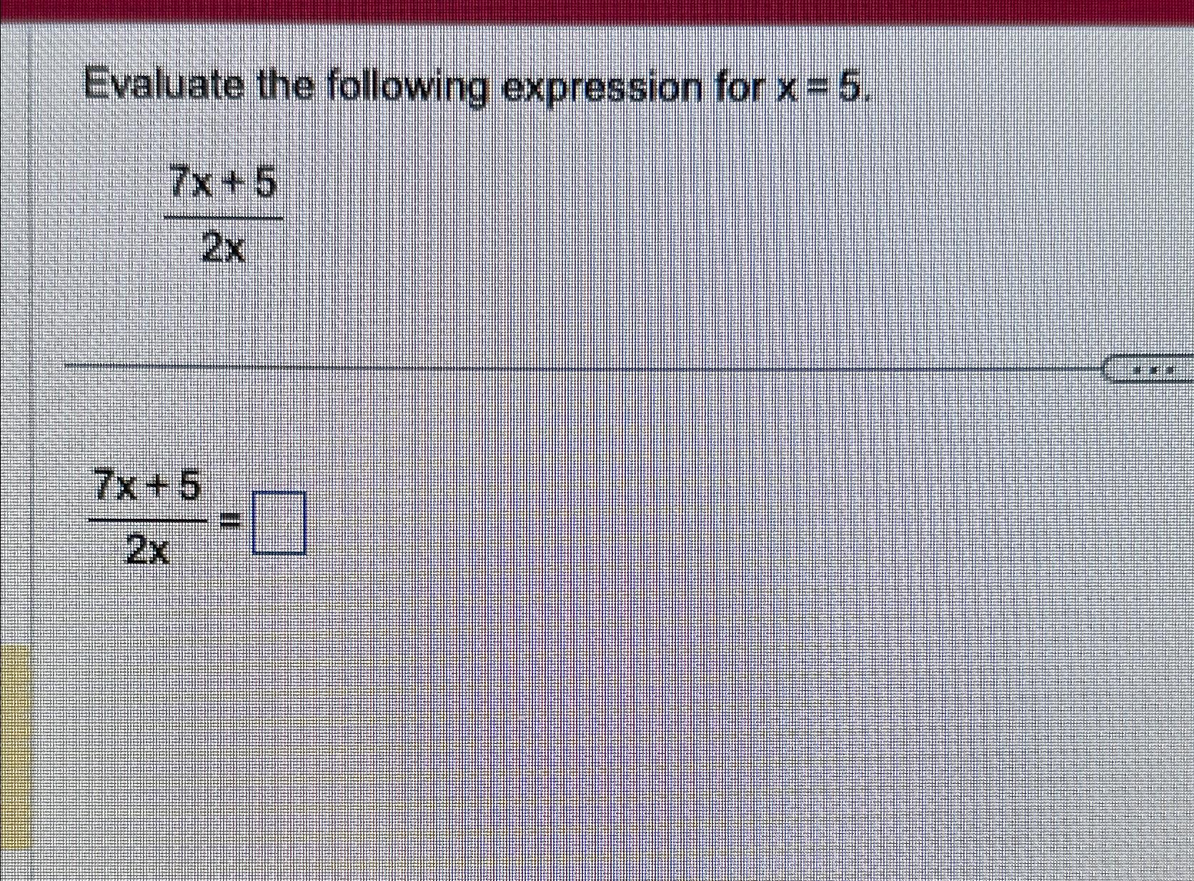 Solved Evaluate the following expression for | Chegg.com