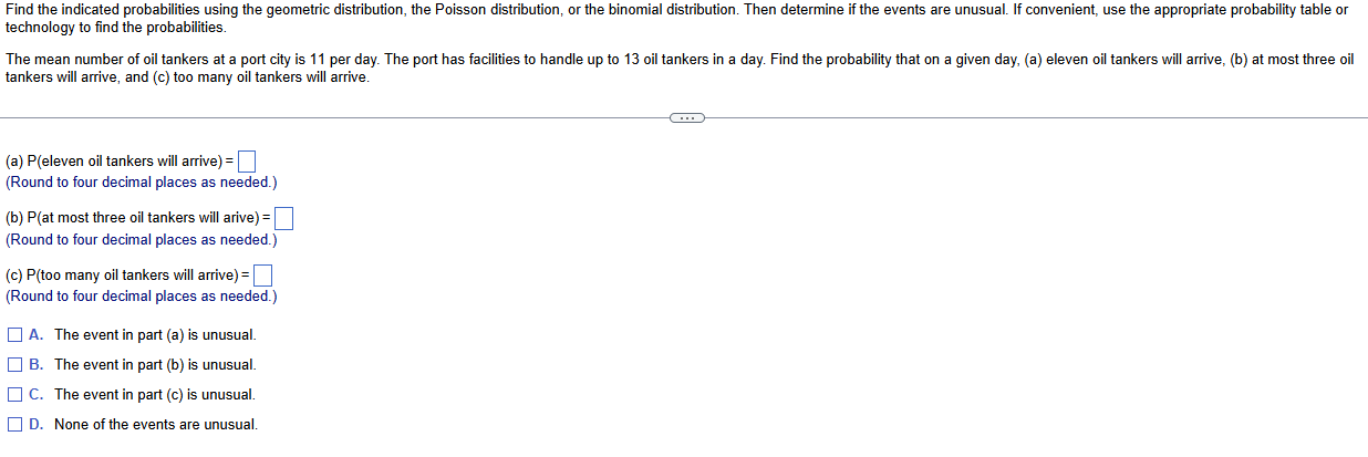Solved Find the indicated probabilities using the geometric | Chegg.com