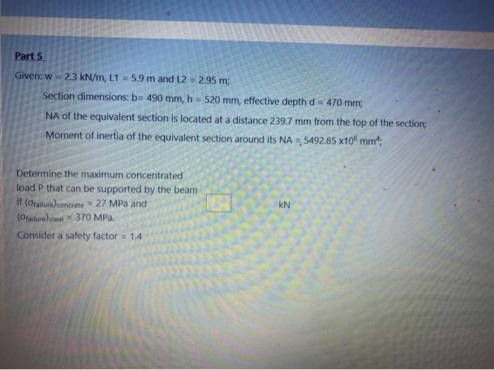 Solved determine the maximum concentrated load p that can be | Chegg.com