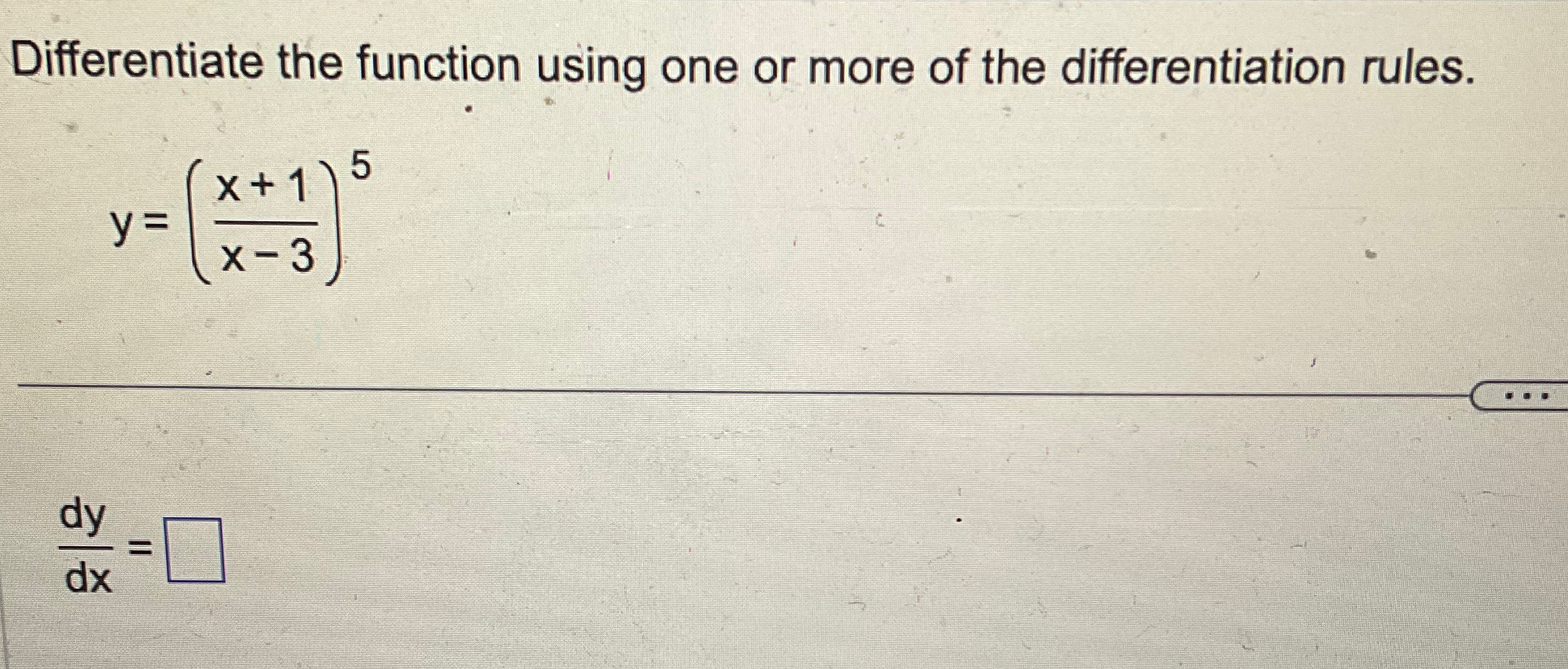 Solved Differentiate the function using one or more of the | Chegg.com