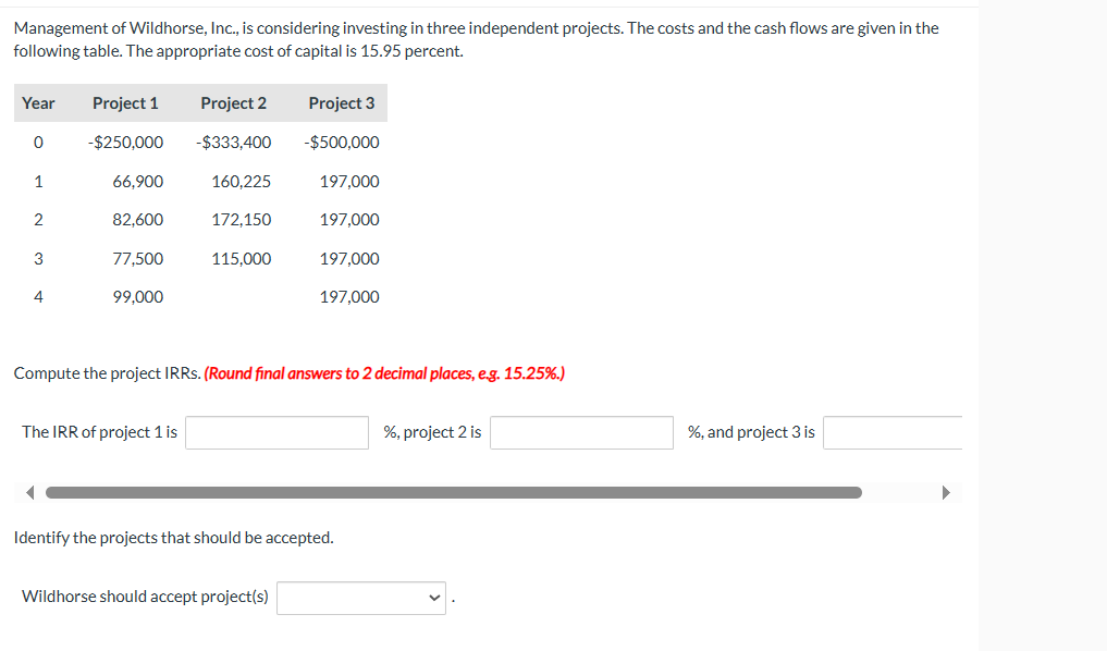 Solved Management of Wildhorse, Inc., is considering | Chegg.com