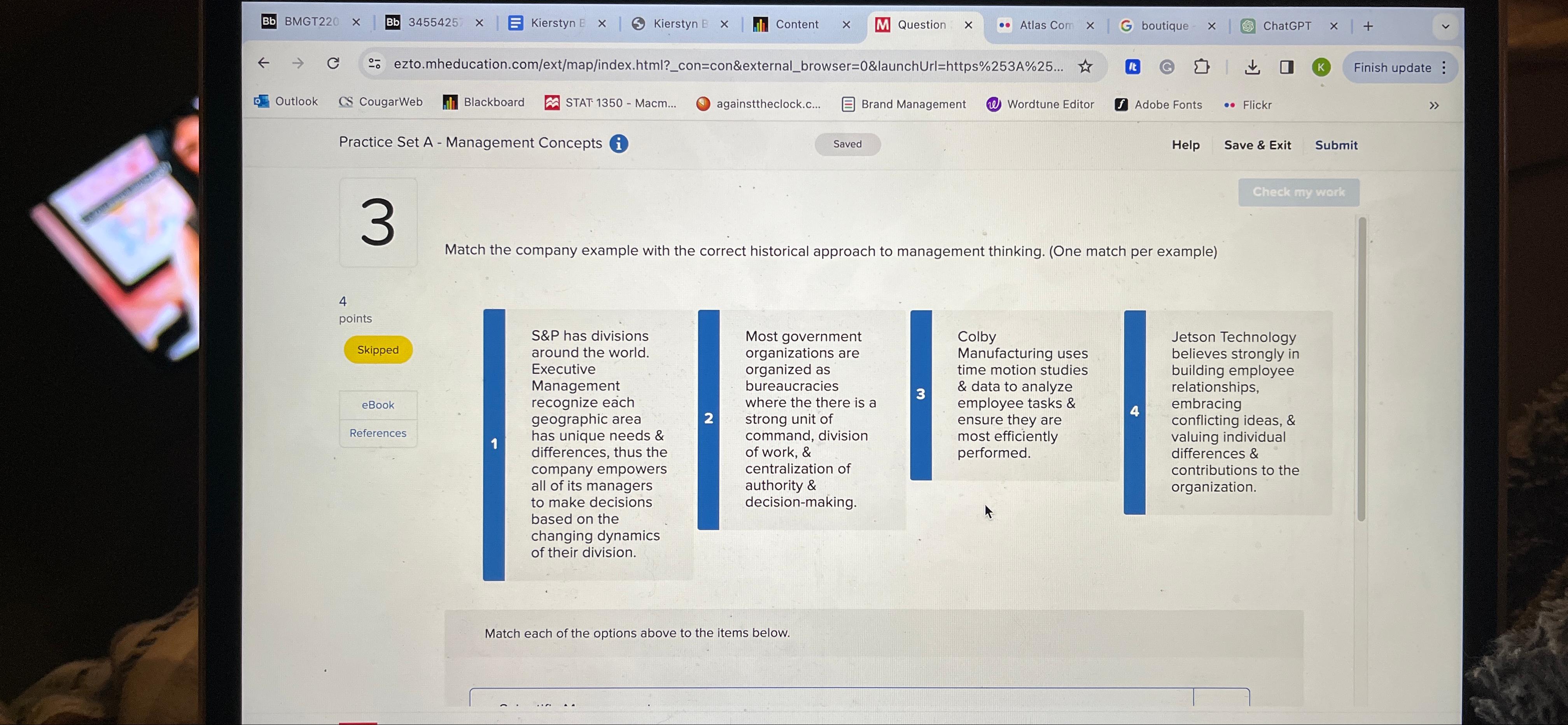 Solved Practice Set A - ﻿Management Concepts iSavedHelpSave | Chegg.com