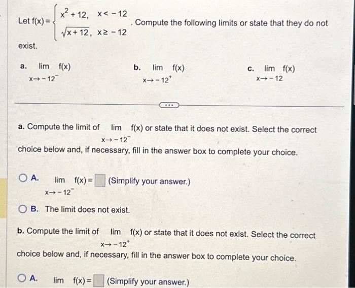 Let f(x)={x2+12,x+12,x