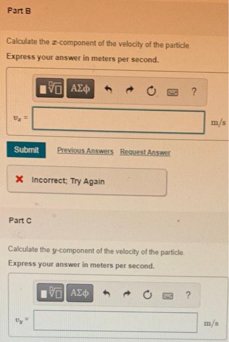 Solved A particle with charge −5.90nC is moving in a uniform | Chegg.com