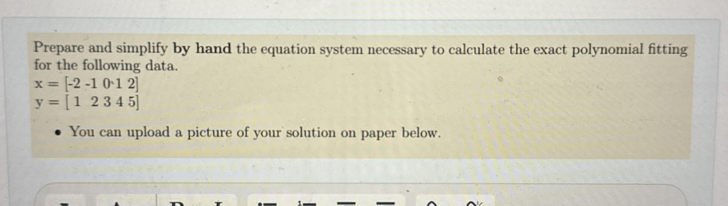 Solved Prepare and simplify by hand the equation system | Chegg.com