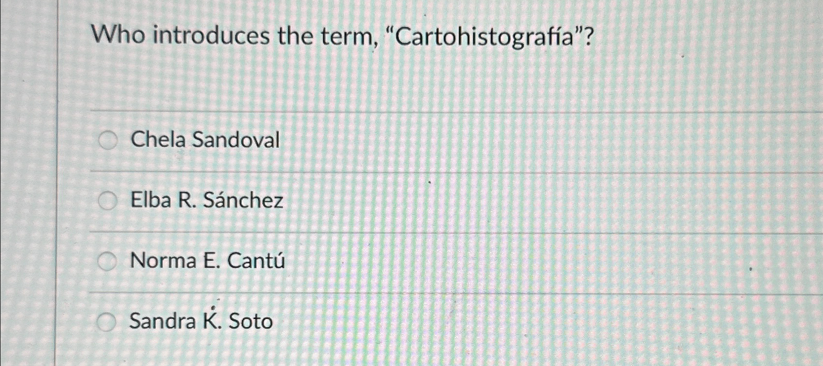 Solved Who introduces the term, "Cartohistografía"?Chela | Chegg.com