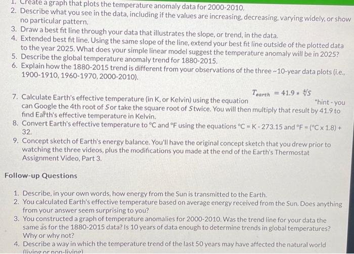 no particular pattern. 3. Draw a best fit line | Chegg.com