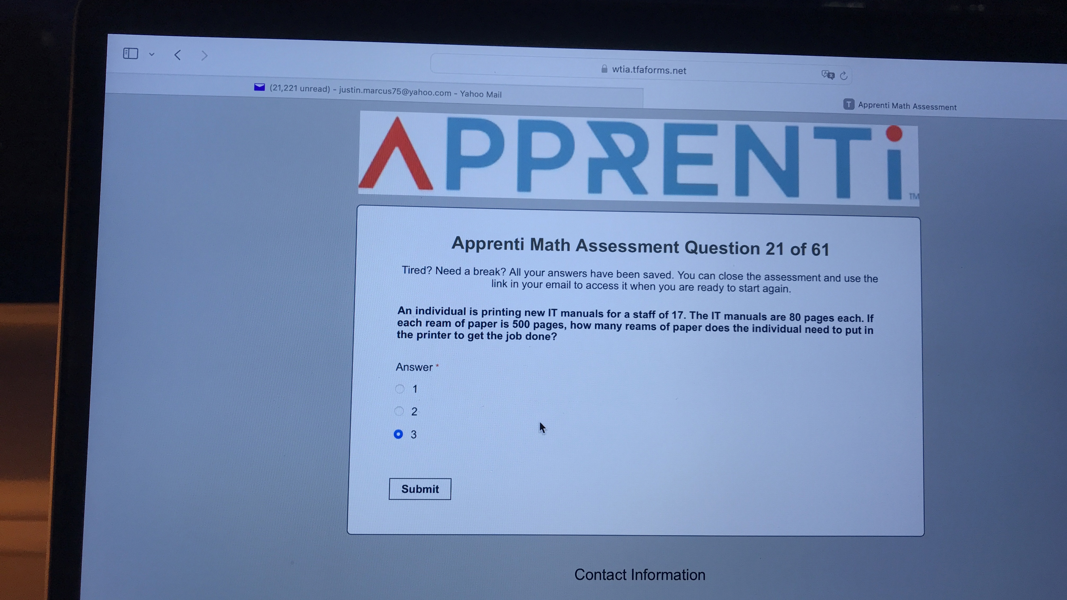 Solved wtia.tfaforms.net(21,221 ﻿unread) - | Chegg.com
