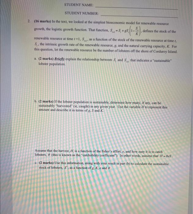 Solved 2. (16 marks) In the text, we looked at the simplest | Chegg.com